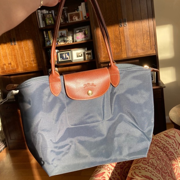 Longchamp | Bags | Blue Longchamp Tote | Poshmark